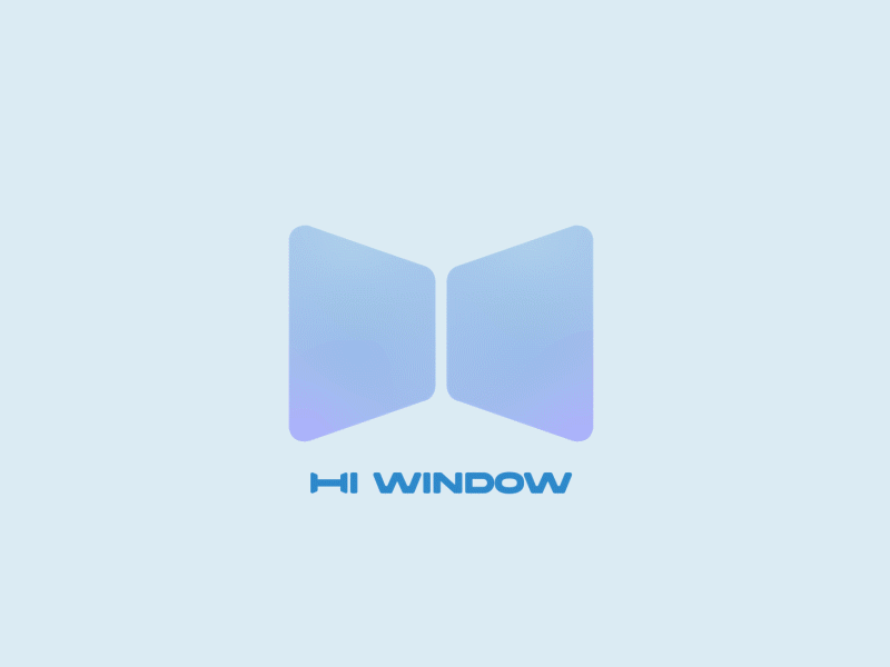 Hi Window Logo Design by Aral Studio on Dribbble