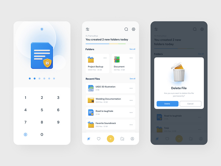File Manager Mobile App by UIGO Design 👑 on Dribbble