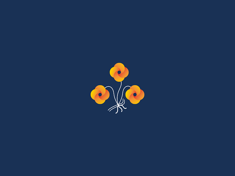 Flower Gradiant vector / Illustration by Ema_logo_Designer on Dribbble