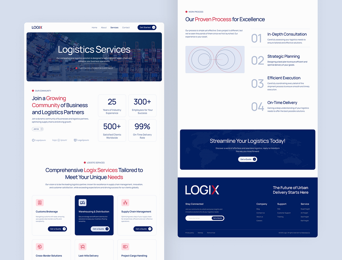 Logix Service Page – Logistic Website UI Figma by Ahmad S. Afandi for ... Logix Service Page – Logistic Website UI Figma by Ahmad S. Afandi for ...