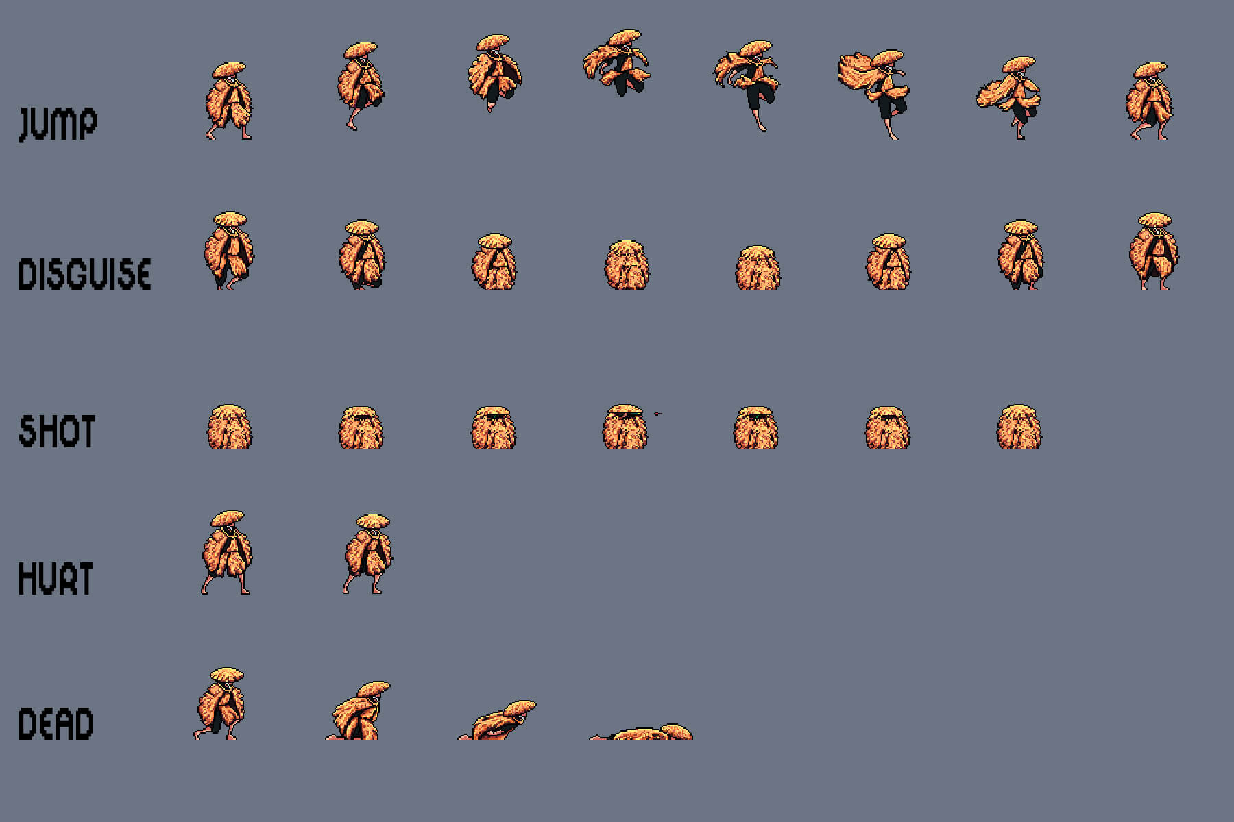 Free Ninja Sprite Sheets Pixel Art by 2D Game Assets on Dribbble