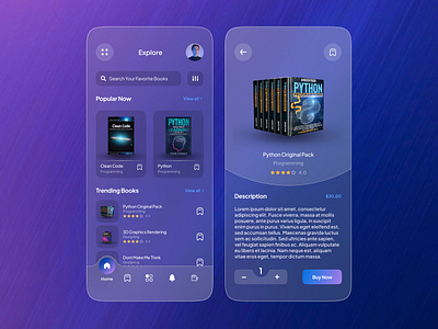 Book Store Application by Fatima Khalafi on Dribbble