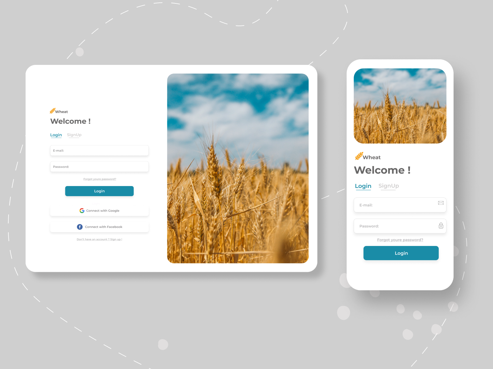 Simple Login Page! by Nicole on Dribbble