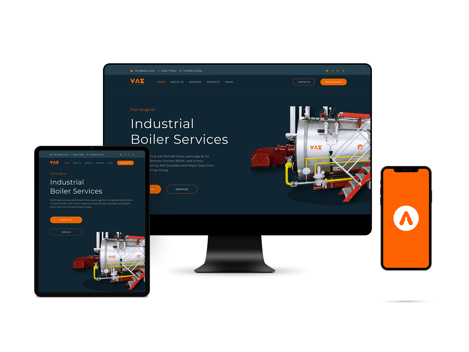 VAS Engineering - Web Design (UX/UI) by Karthik on Dribbble