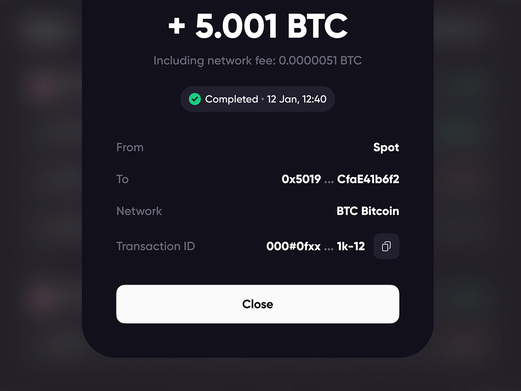 Success modal by Tema Zimmer on Dribbble