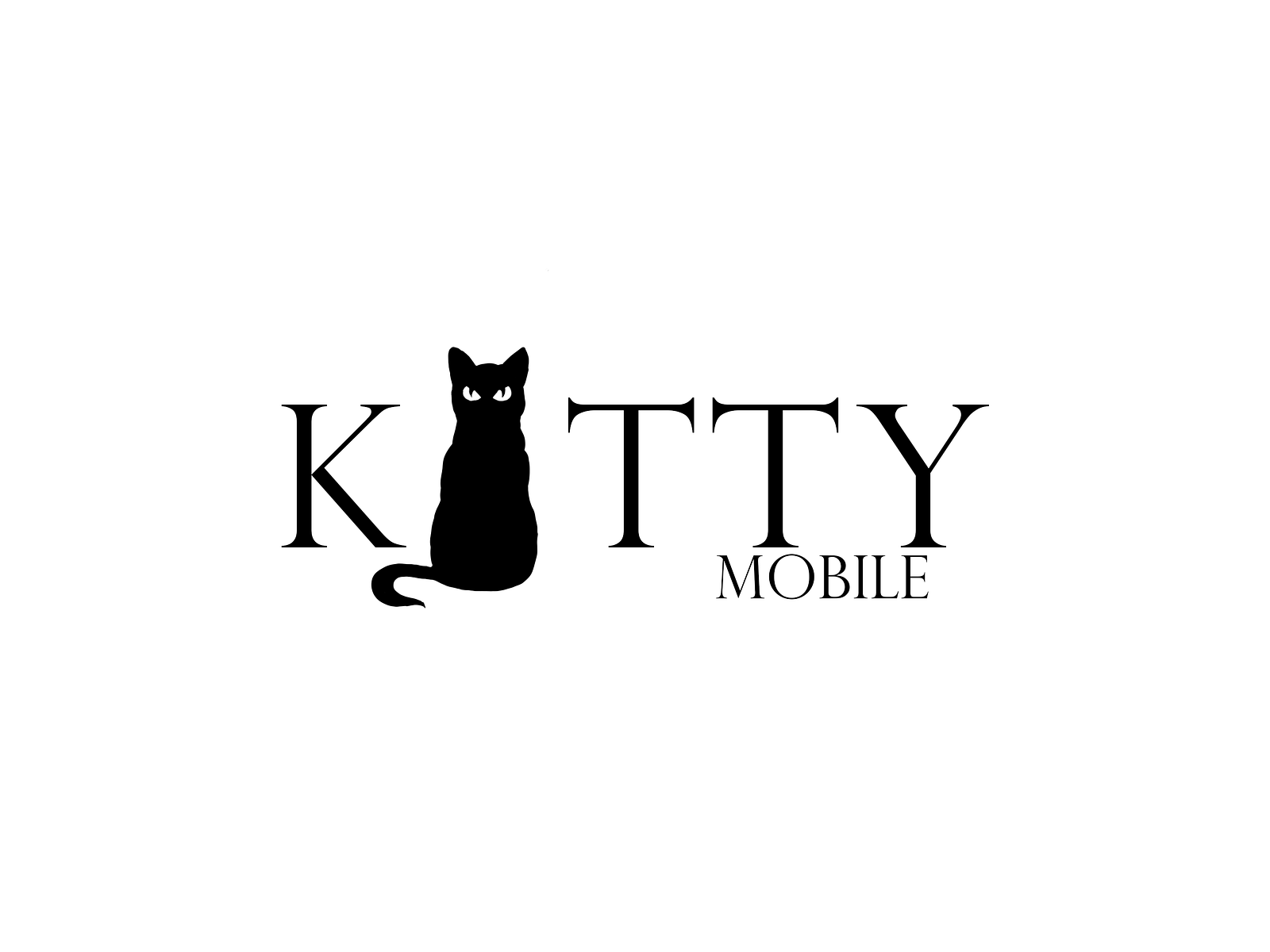 KITTY MOBILE LOGO DESIGN by Myint Myat Aung on Dribbble