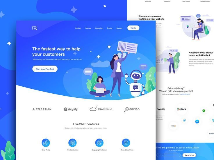 ChatBot - Landing Page Design by Aqib Shahzad (Expert in WORDPRESS ...