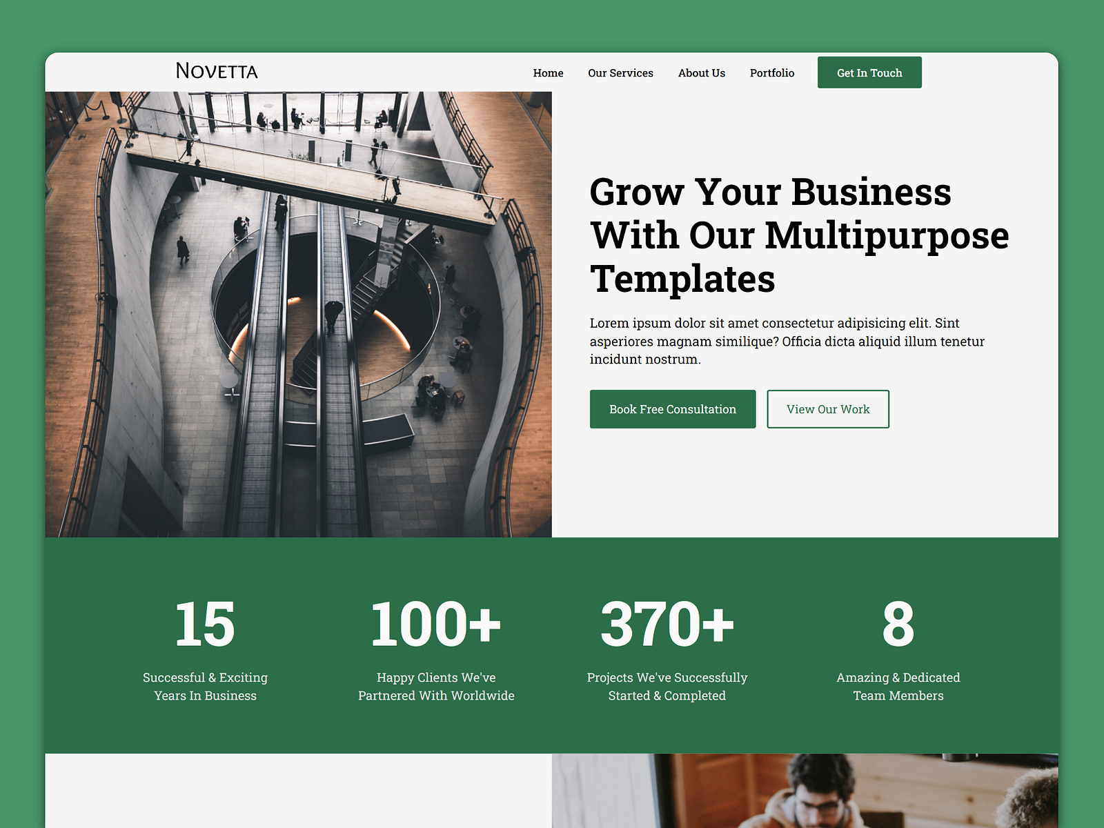 Novetta - Multipurpose Website Template by Webplate on Dribbble