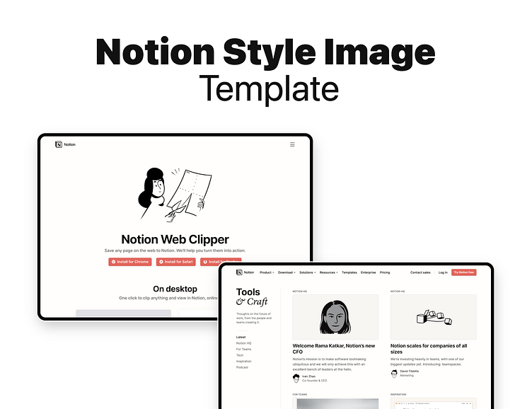 Create Notion Style images with free template by Rishi Mohan on Dribbble