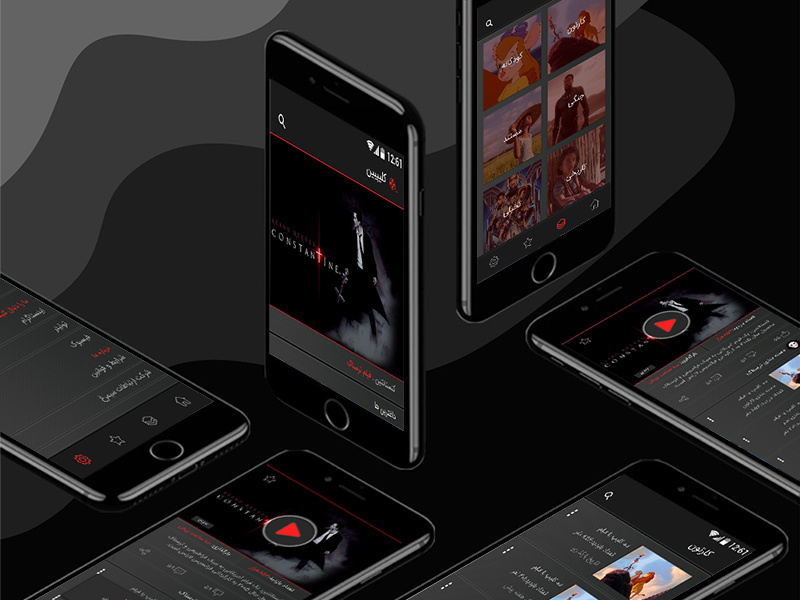 Online Movie player by Hamid Soleimani on Dribbble