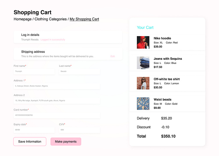 Check out screen UI design in Figma by Triumph Nwodo on Dribbble