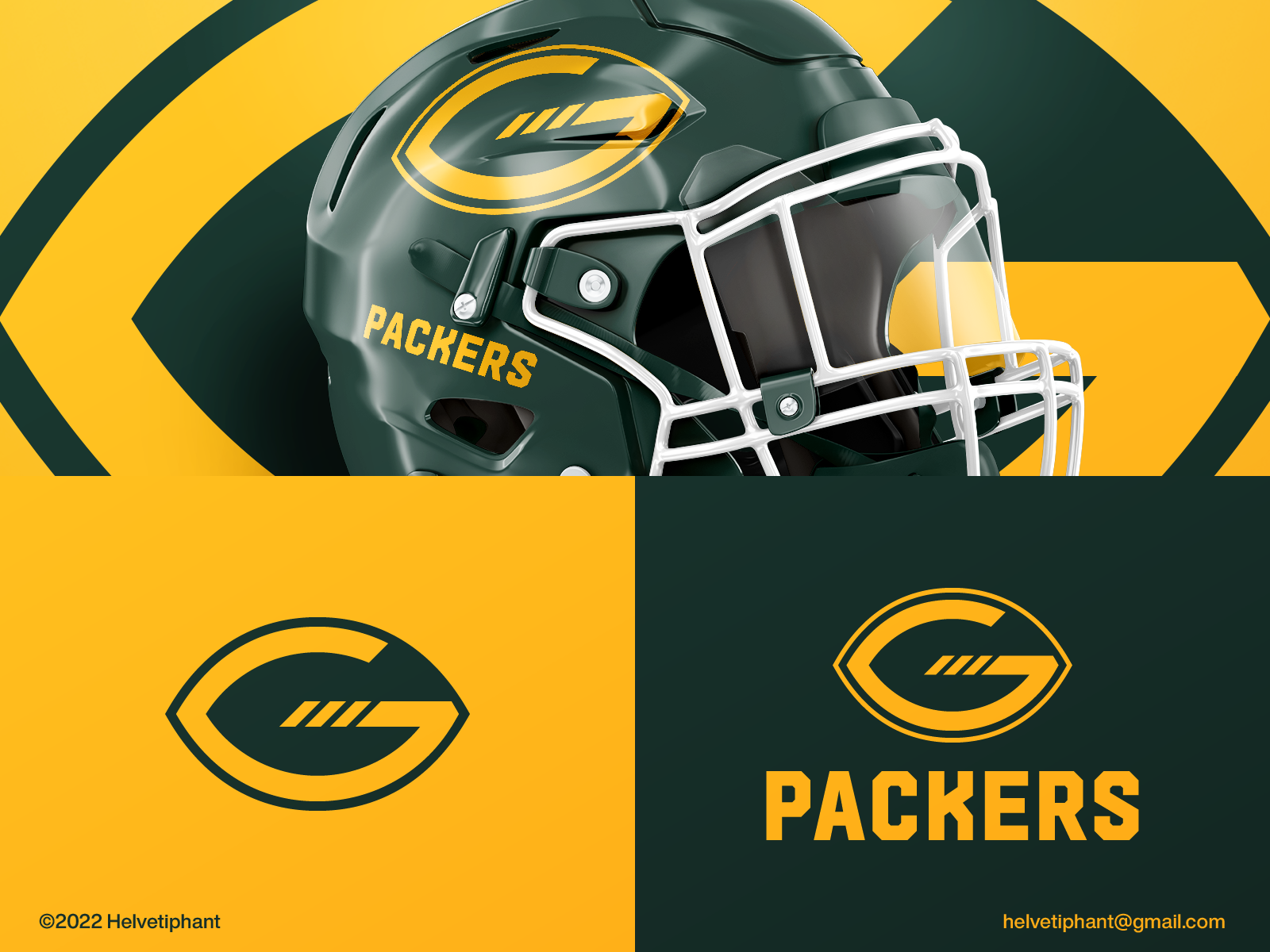Packers - logo design concept by Helvetiphant™ on Dribbble