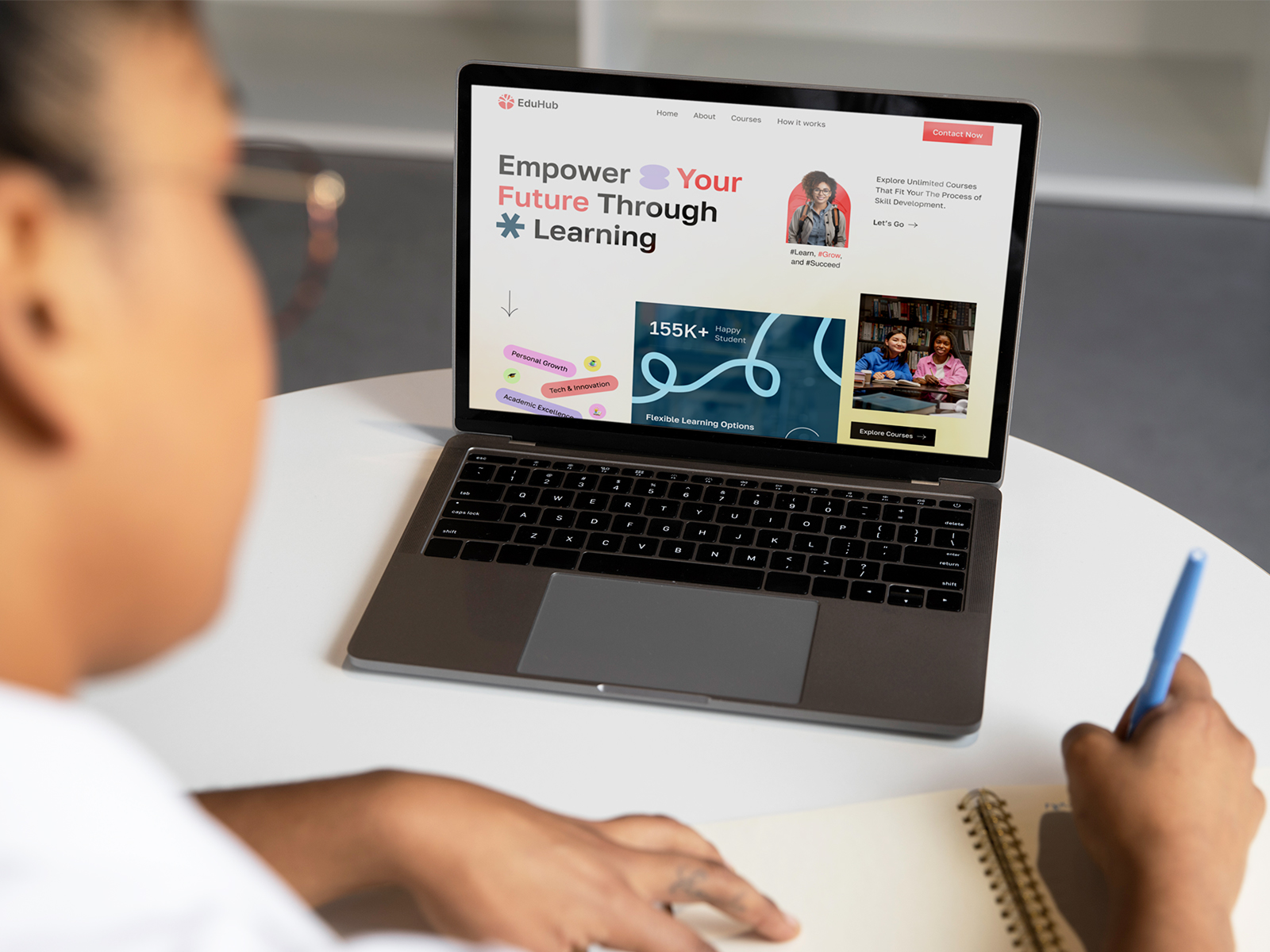 Online Learning Landing Page | E-Learning Platform by PlutoHub on Dribbble