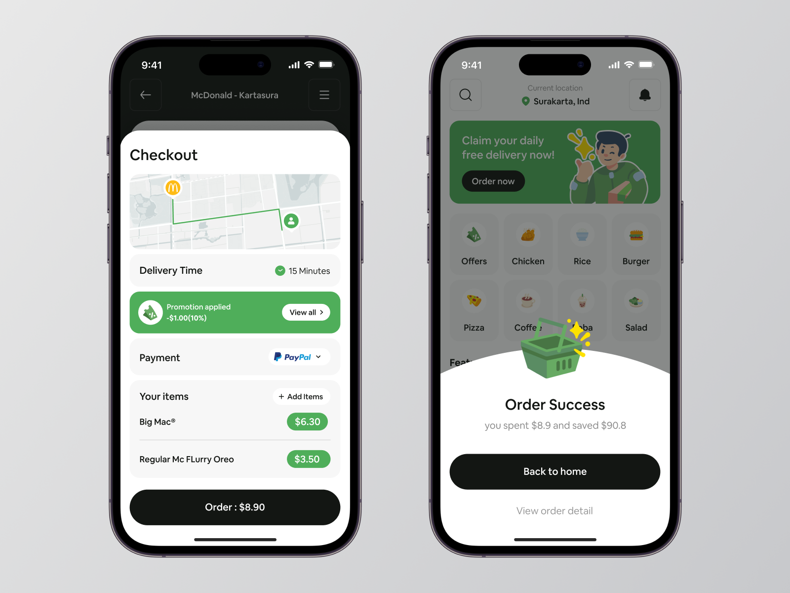 Delivery Mobile App Design by Happy Milliarta for Odama on Dribbble