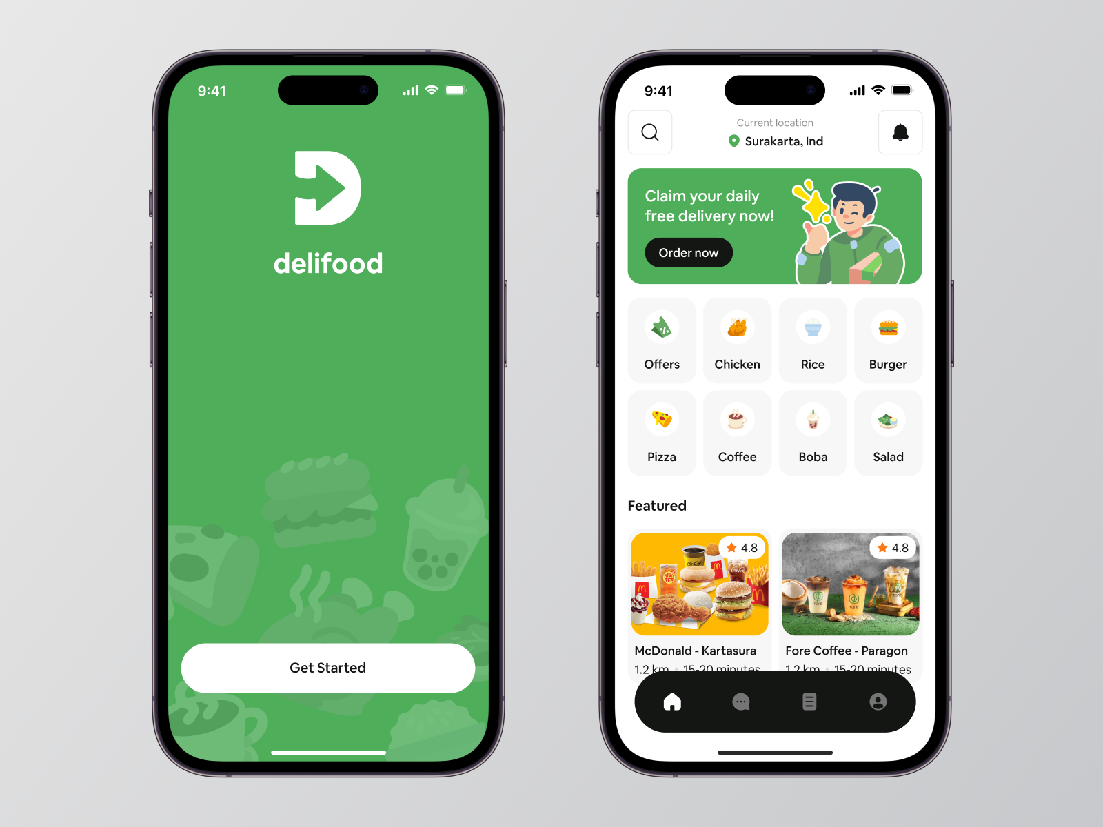 Delivery Mobile App Design by Happy Milliarta for Odama on Dribbble