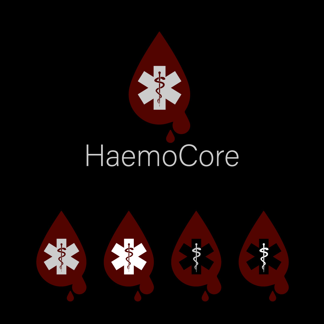 haemocore logo design by Jobaer Mohammad on Dribbble
