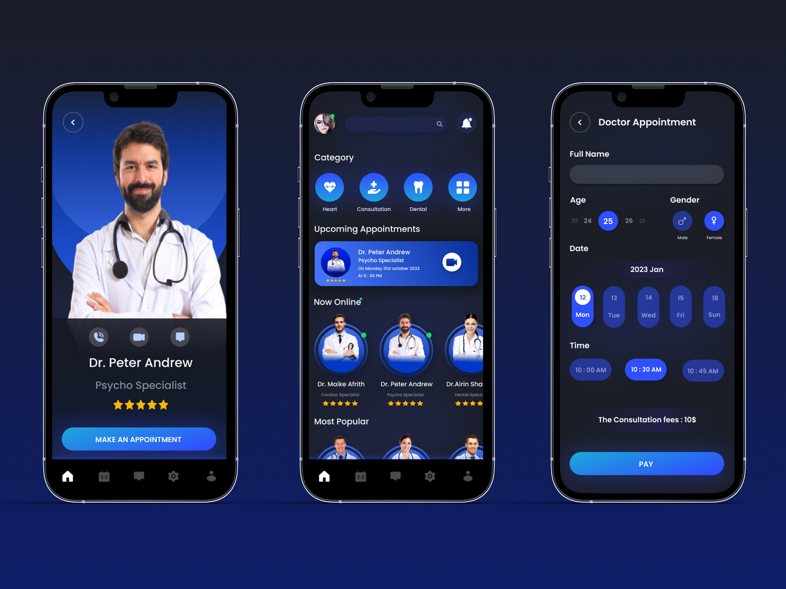 Doctor Channeling App by Dinidu Kasun on Dribbble