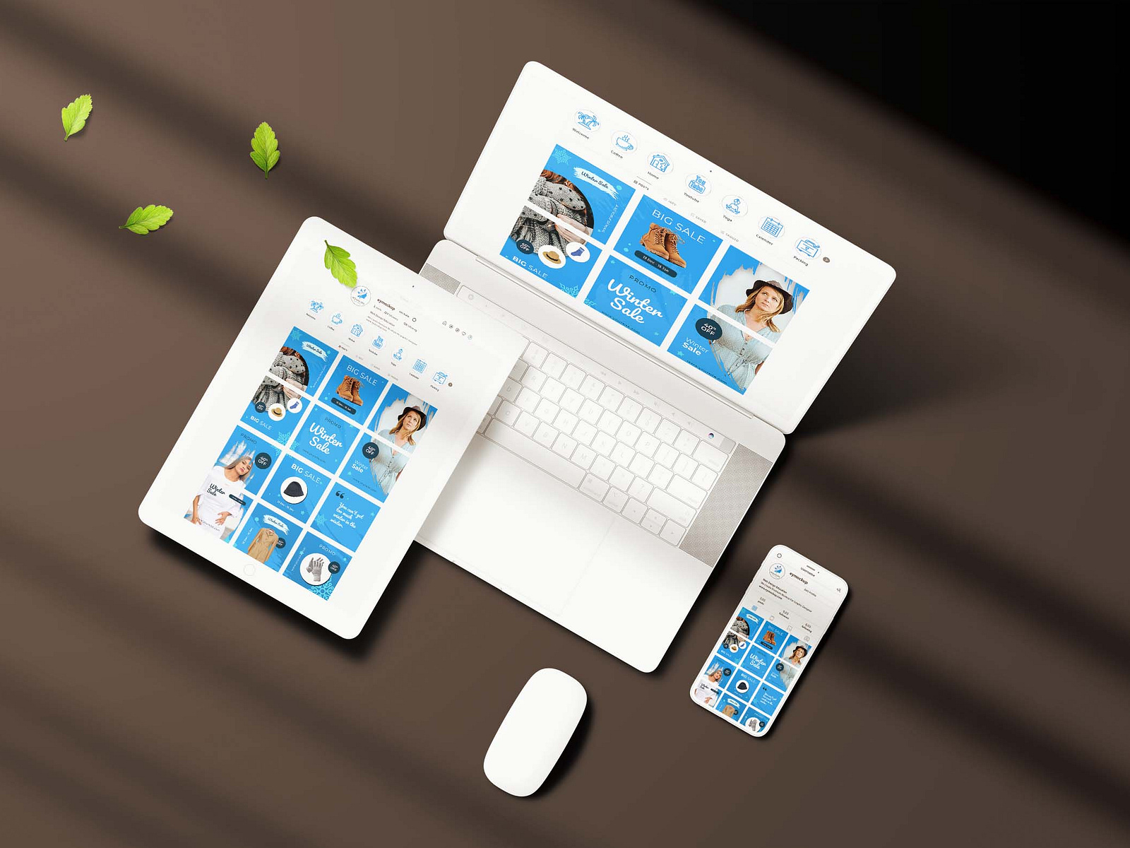 Free Responsive Website Design Mockup by Bhavya on Dribbble
