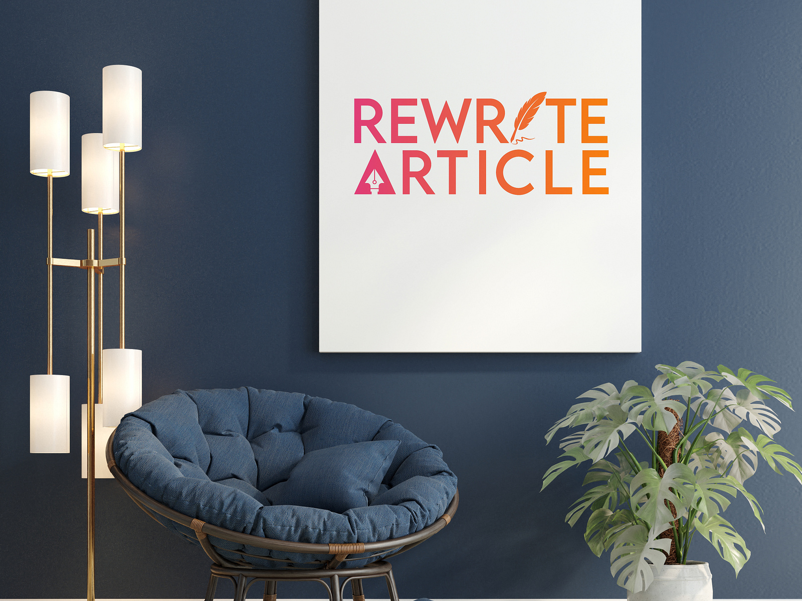 REWRITE ARTICLE WEBSITE LOGO by Muhammad Mohsin on Dribbble