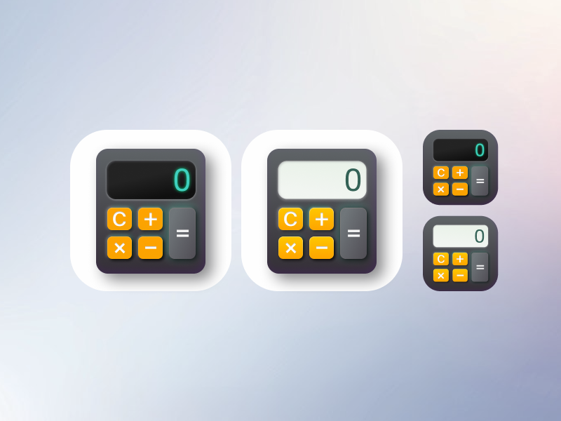 Calculator app icon by Di ana on Dribbble