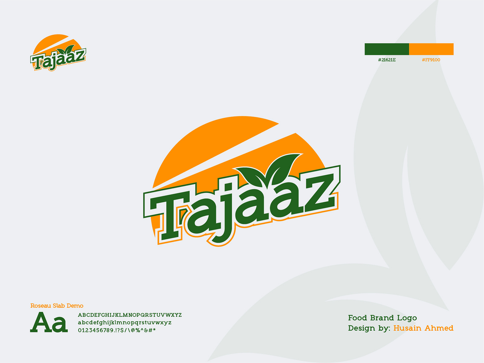 Food, Restaurant - Tajaaz Logo Design by Husain Ahmed on Dribbble