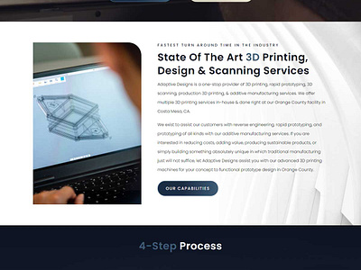 3D Printing Site Creation by The Ad Firm on Dribbble