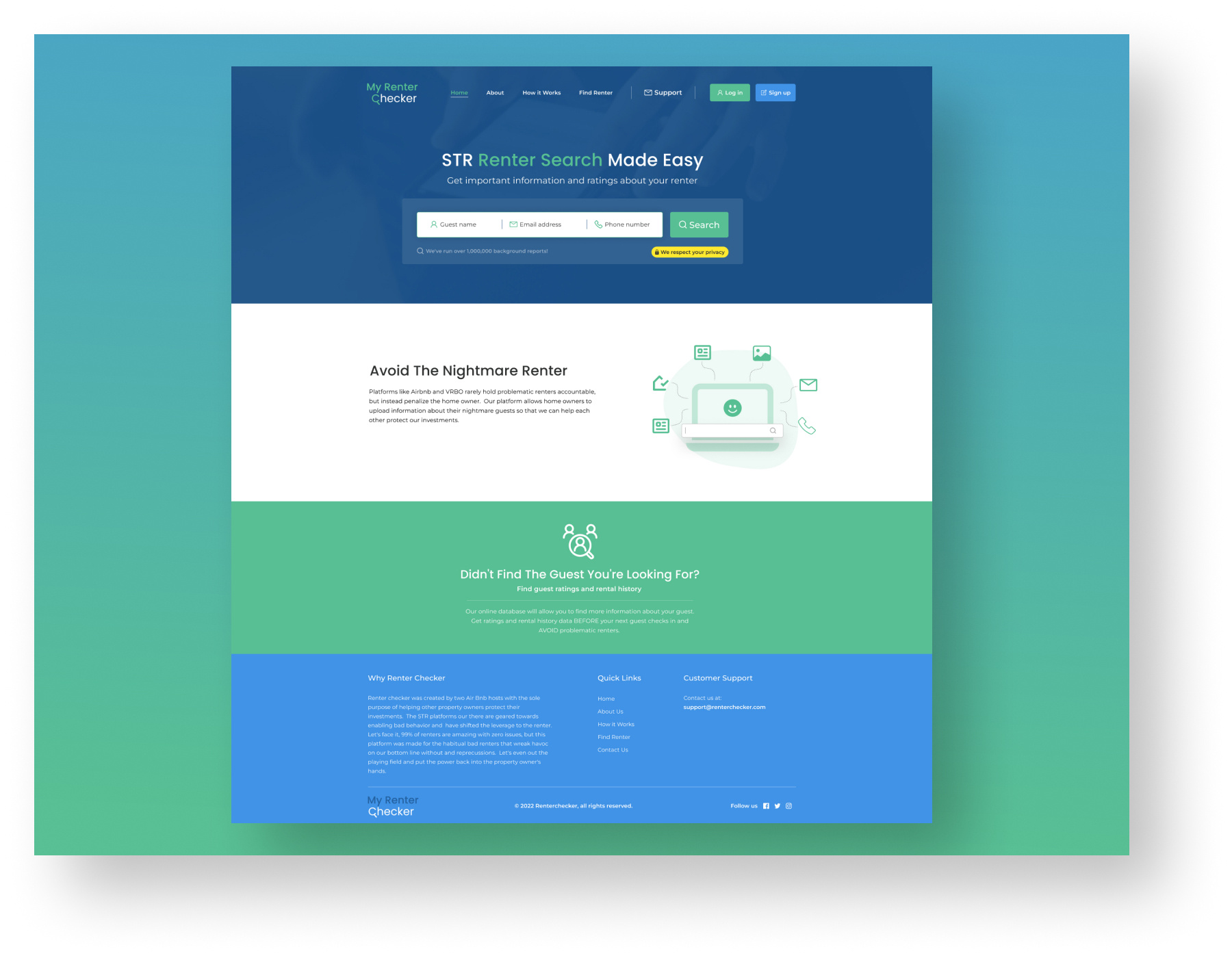 My Renter Checker by Attractive Mediaz on Dribbble