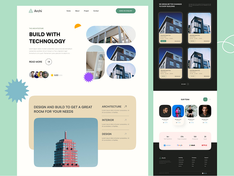 Architecture Website Design by Tanvir Ahmed on Dribbble