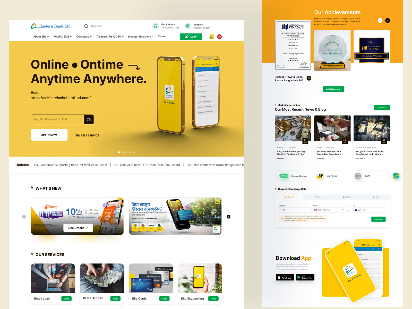 Bank landing page by Jabel | UIUX & Web Design on Dribbble
