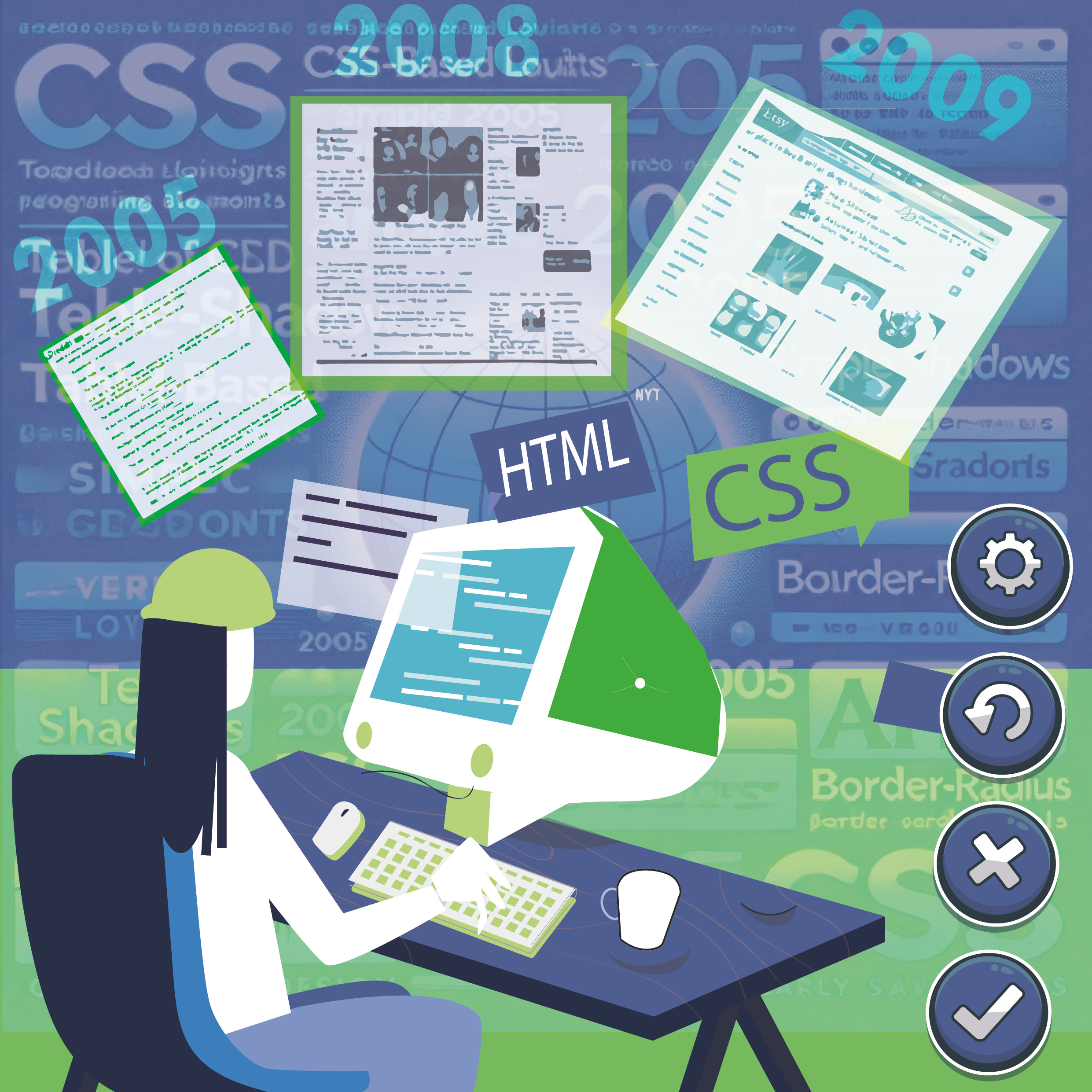 The Evolution of Web Design: The Journey of CSS by Hrm on Dribbble