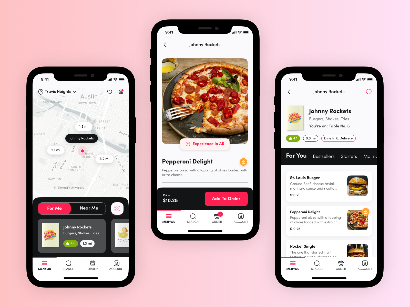 iOS design for a dine-in app by Abhishek Kaushal on Dribbble