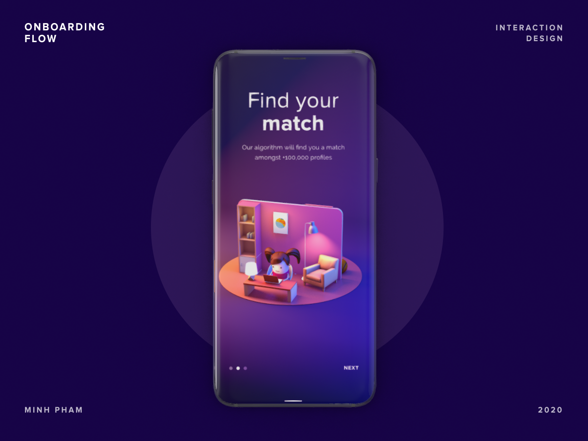 Onboarding Flow with 3D animation by Minh Pham on Dribbble