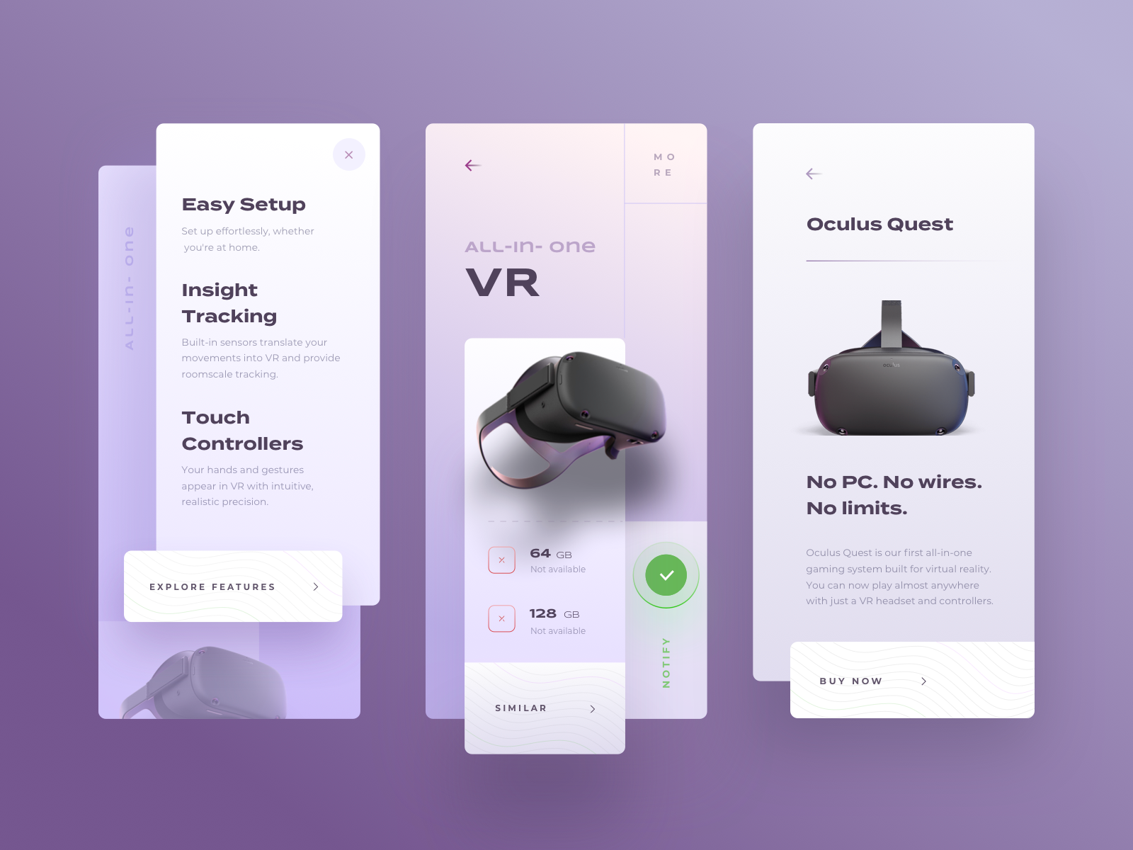 Oculus mobile app concept by Akshay Devazya for osum on Dribbble