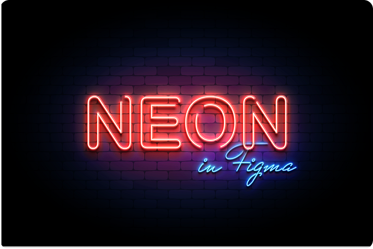 Neon effect made in Figma by Valery Zanimanski on Dribbble