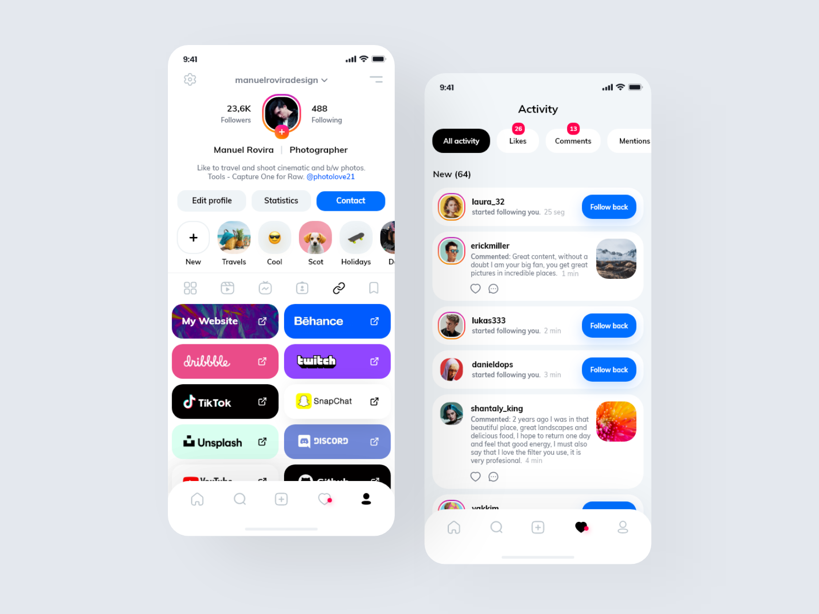 Instagram Redesign 2020 by Manuel Rovira 😺🤘 on Dribbble