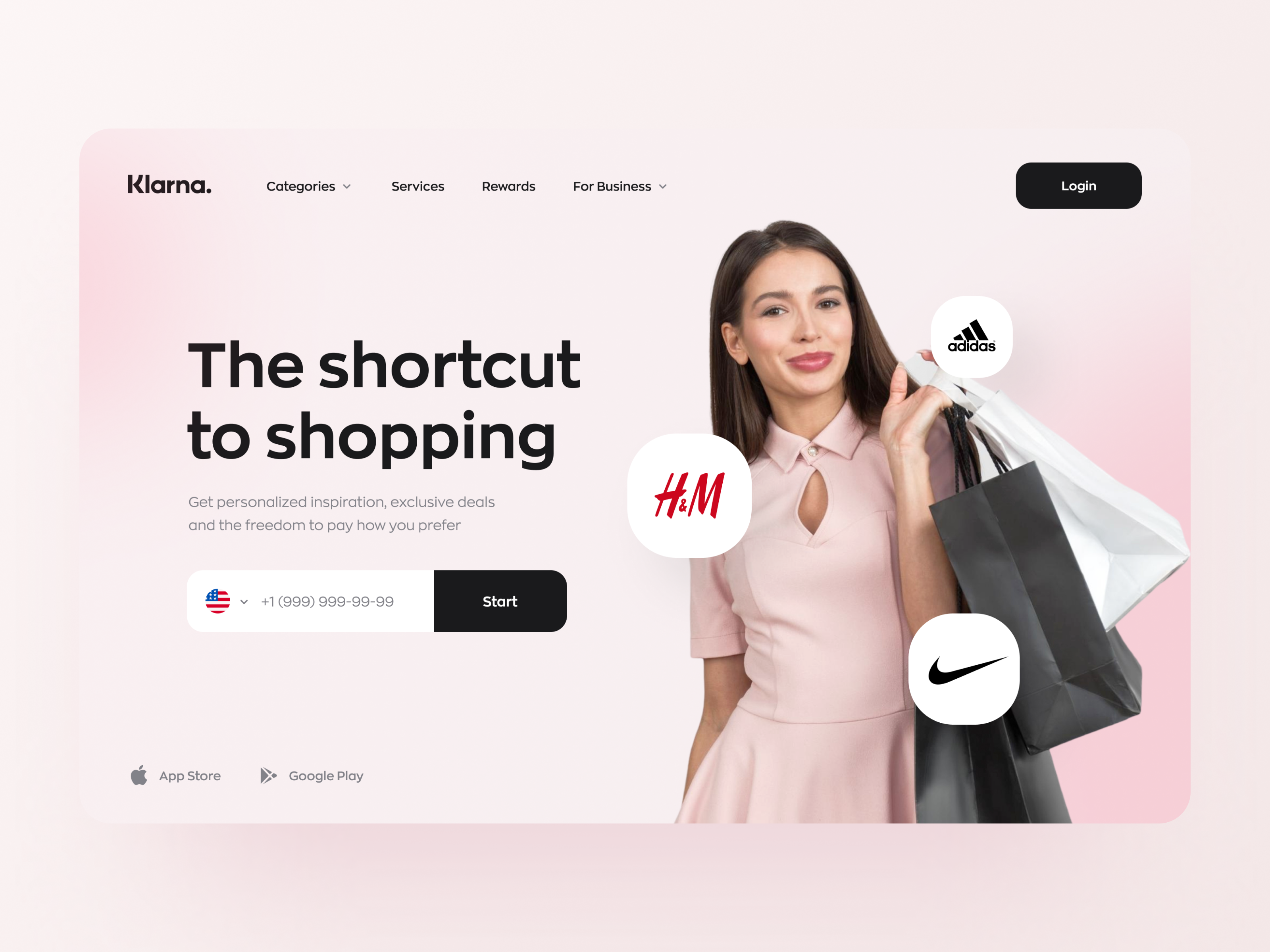 Klarna – Landing Page Design Concept by Ilia Utkin on Dribbble