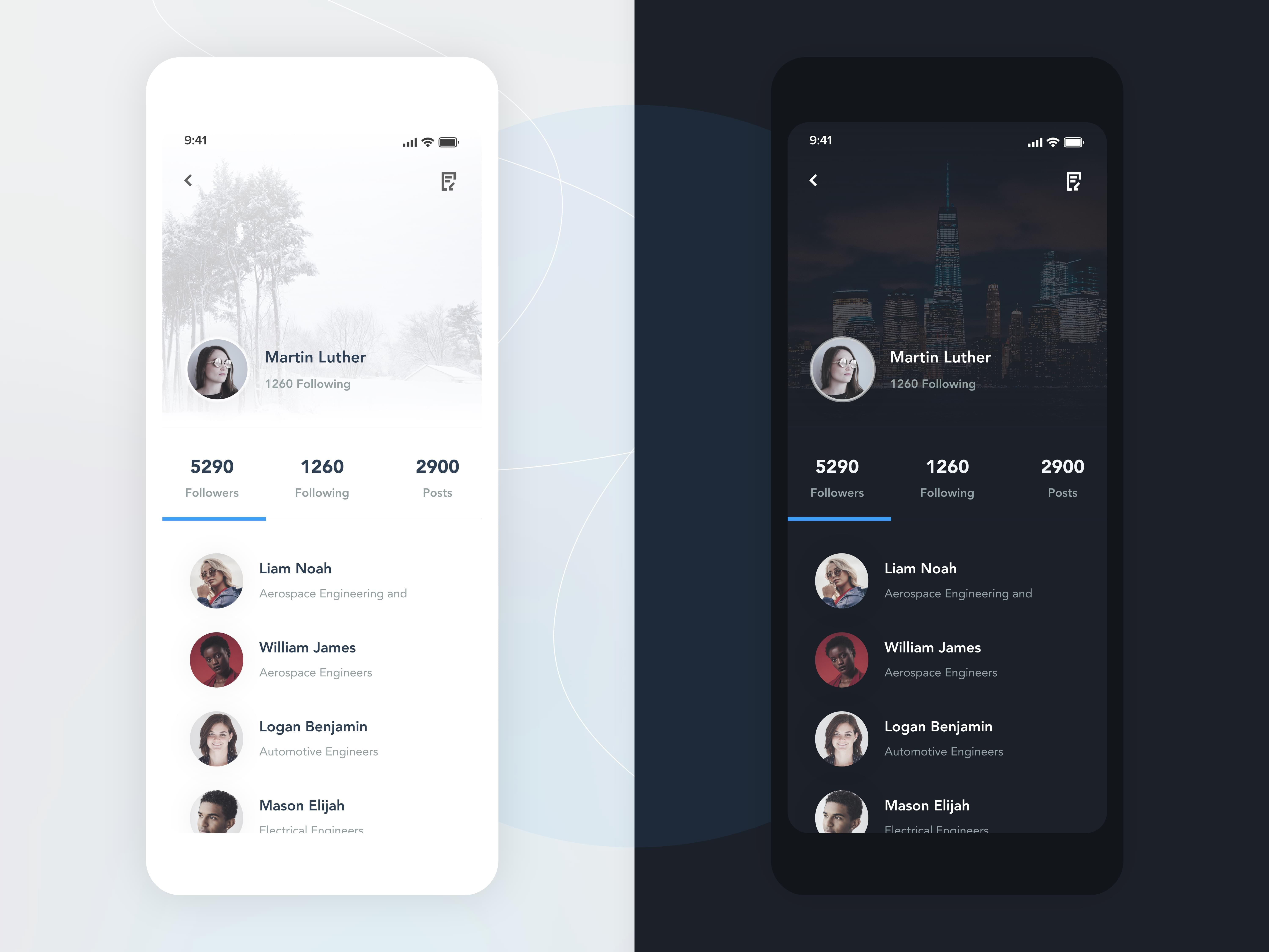 Profile Screen Design | Grizzly Mobile App Ui Kit by George Samuel on ...