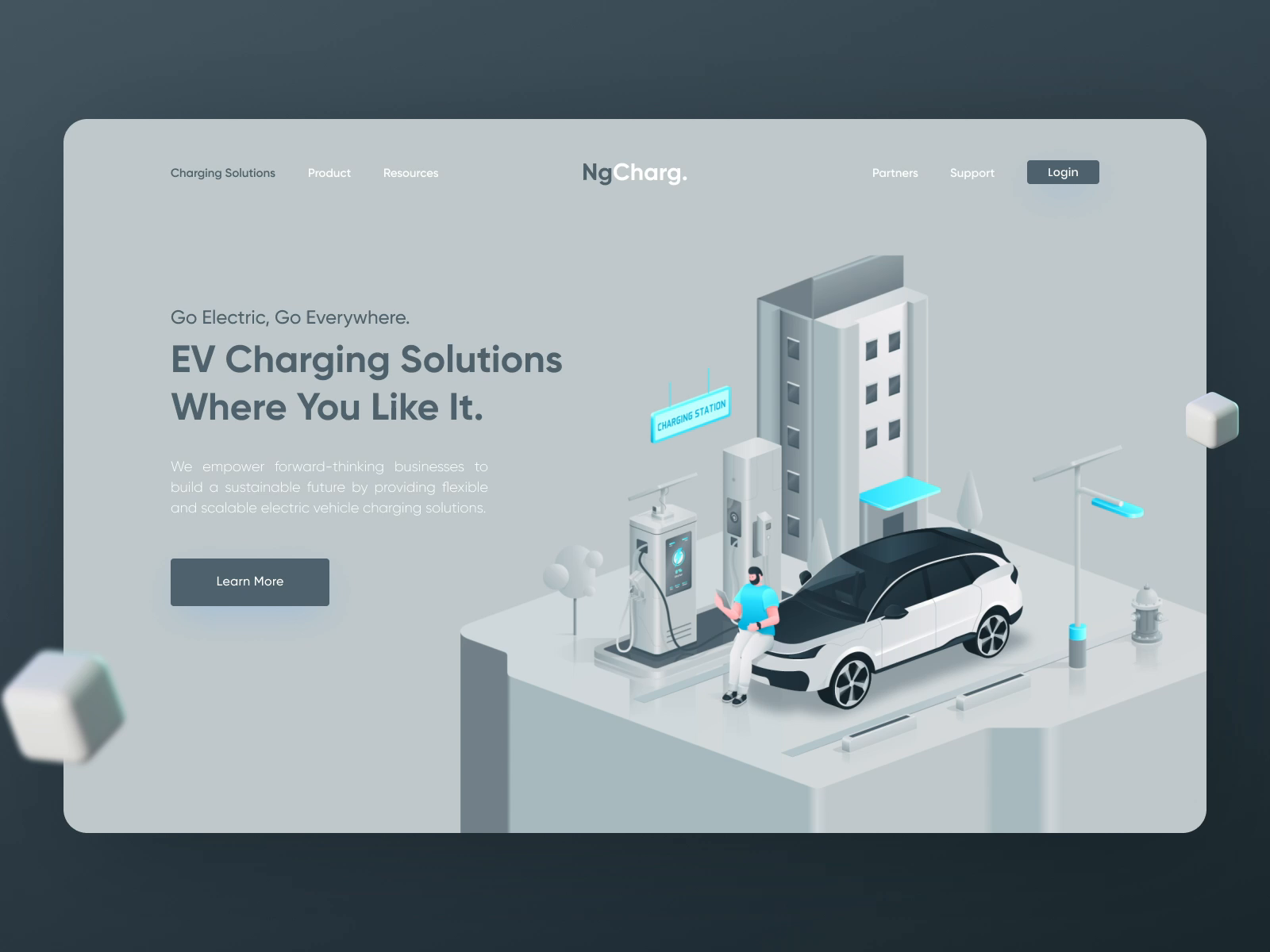 NgCharg. - EV Charging Solutions Header by Abdul Qoiyum Cw for ...