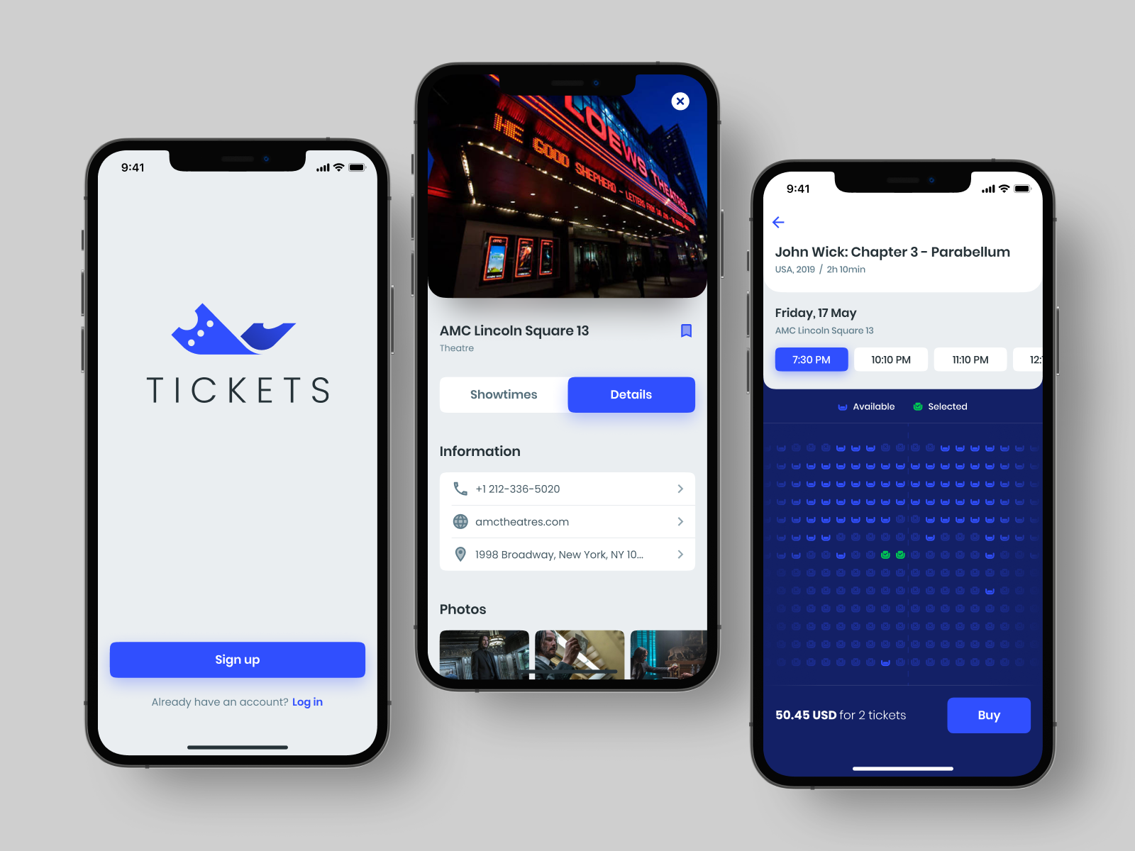 Cinema Ticket App Concept by Conceptzilla for Shakuro on Dribbble