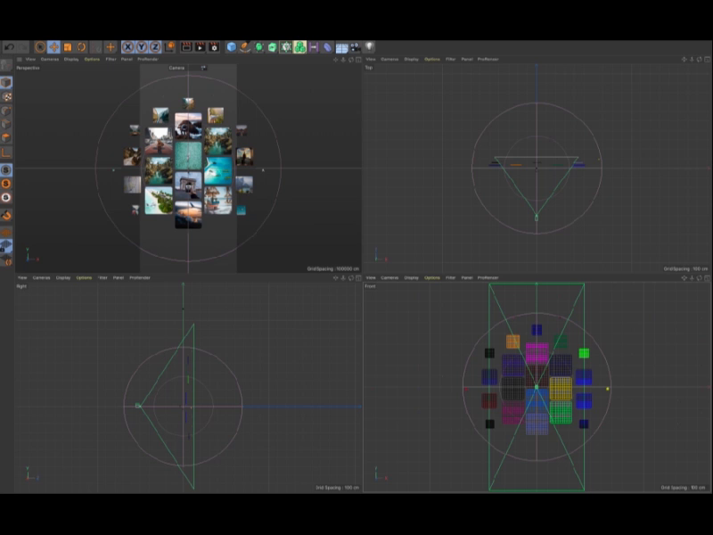 3D scrolling photo gallery by Jon Vieira on Dribbble