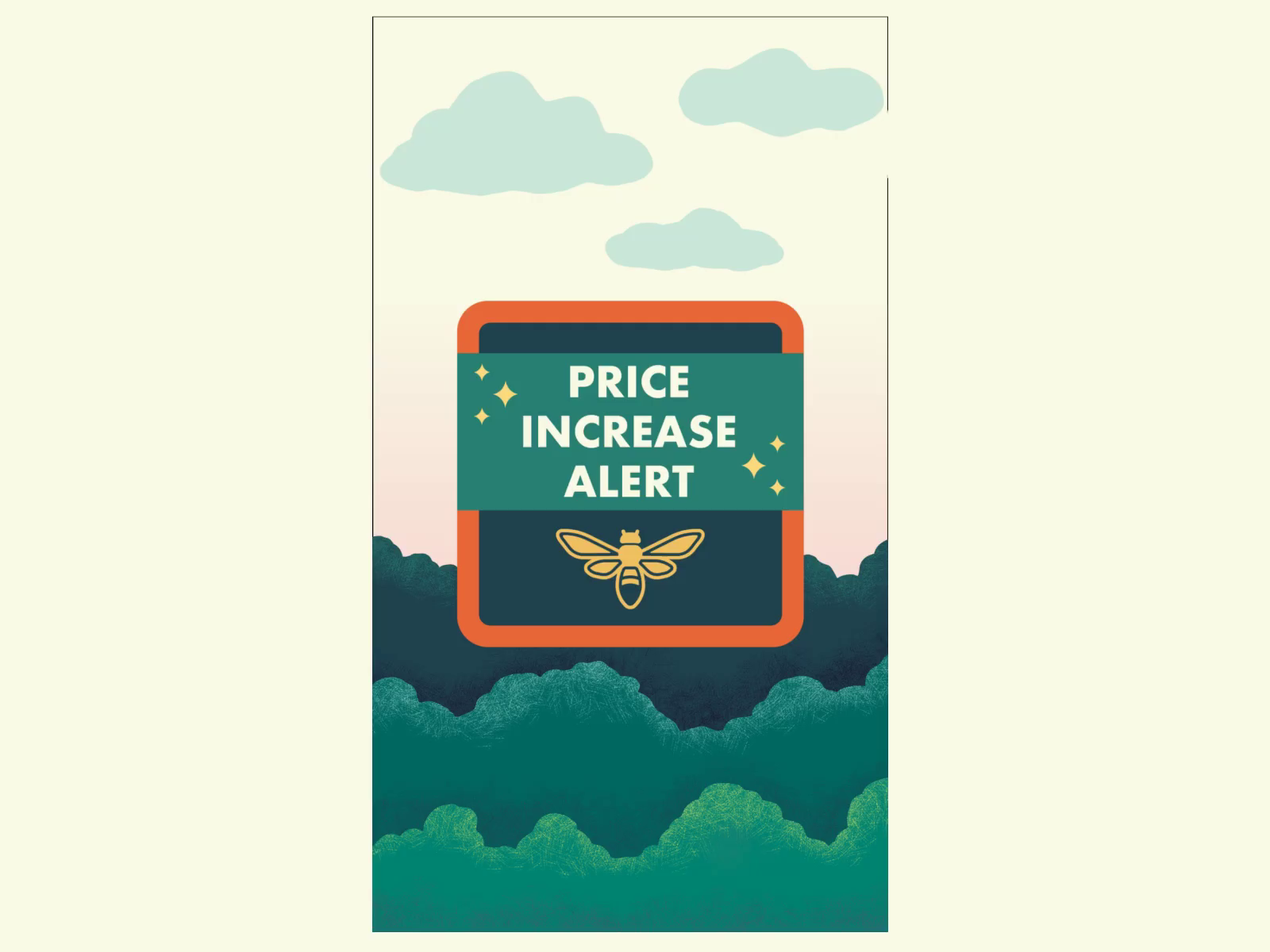 Price Increase Alert by Andrea Rochelle on Dribbble