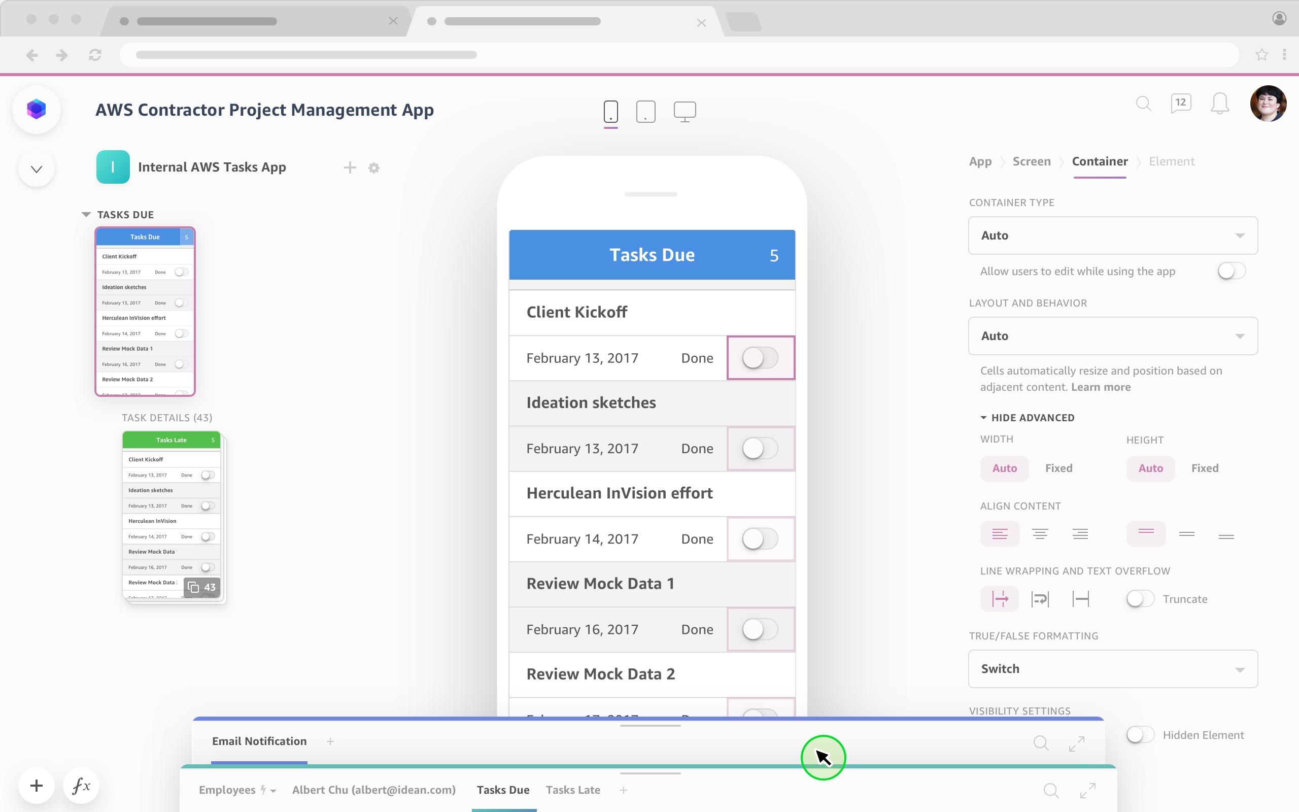 AWS "Honeycode" ("Beehive"/"AWS for Everyone") early concepts by Scott ...