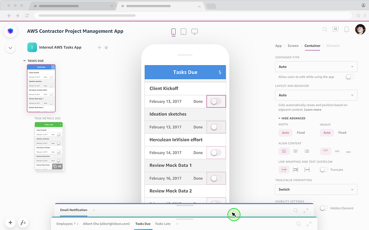 AWS "Honeycode" ("Beehive"/"AWS for Everyone") early concepts by Scott ...