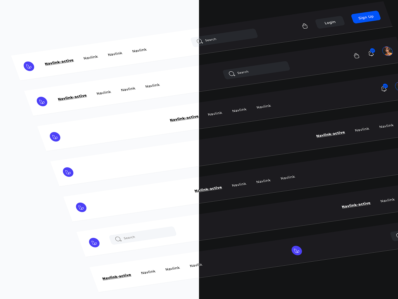 Responsive Navbar by Likith R S on Dribbble