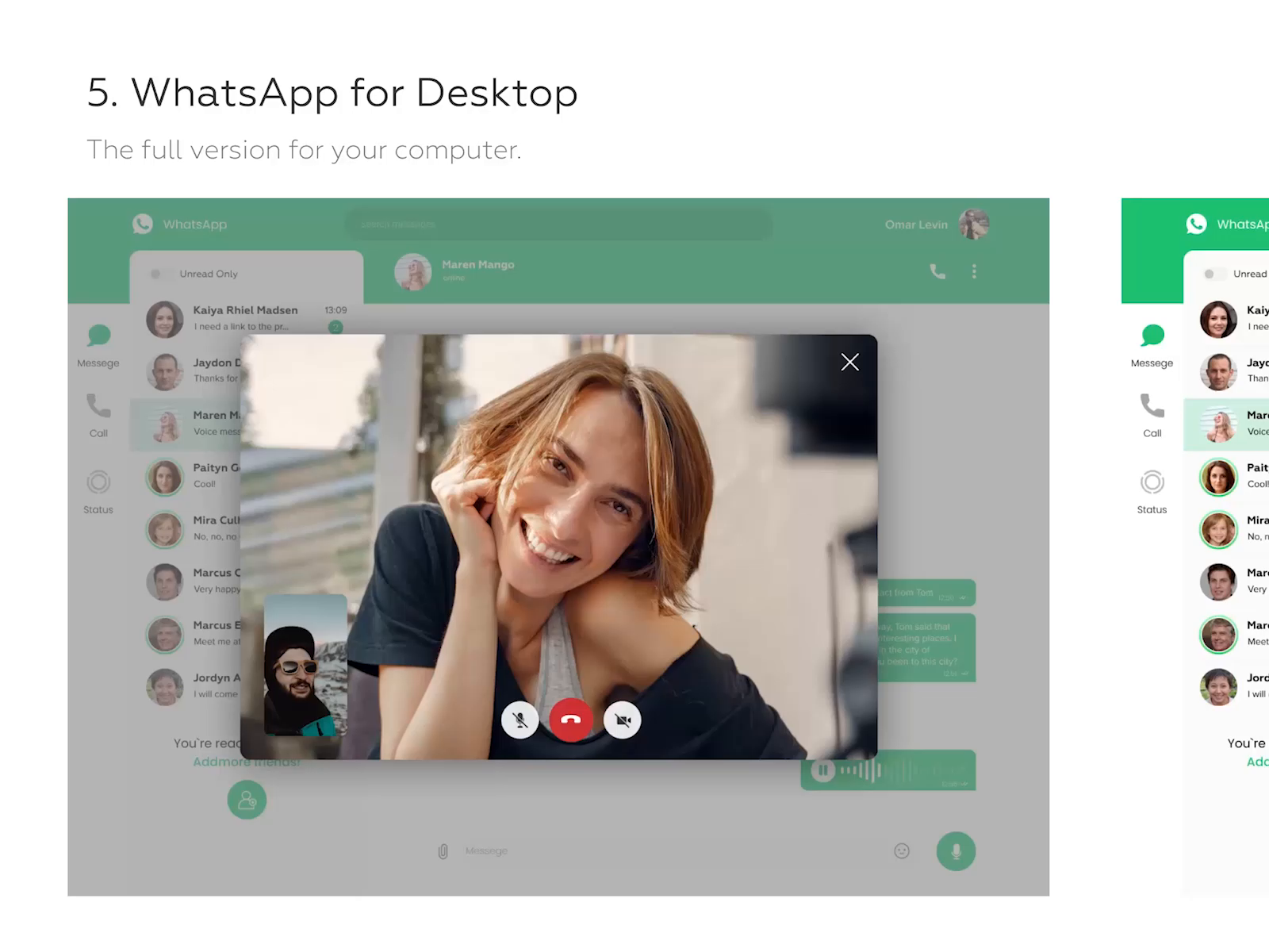 WhatsApp Redesign - Free UI Kit by 2muchcoffee on Dribbble
