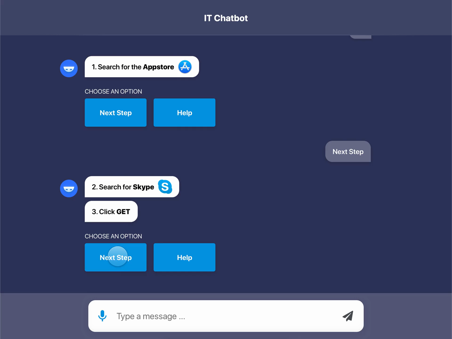 IT Chatbot - Interactive Prototype by Khalifa on Dribbble