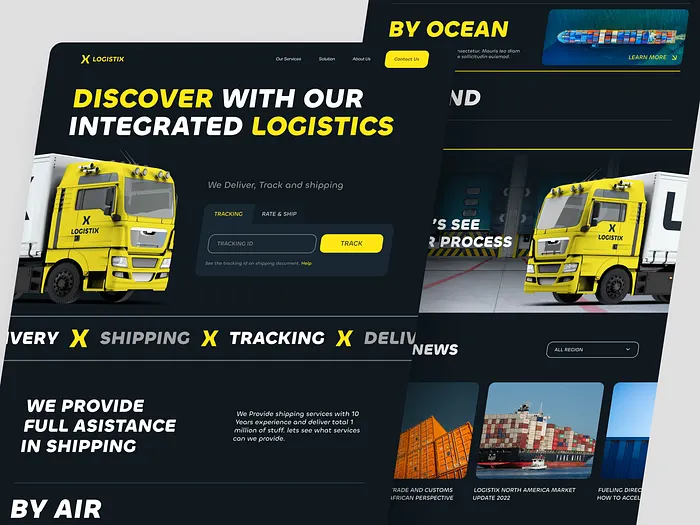 Logistics Website designs, themes, templates and downloadable graphic ...