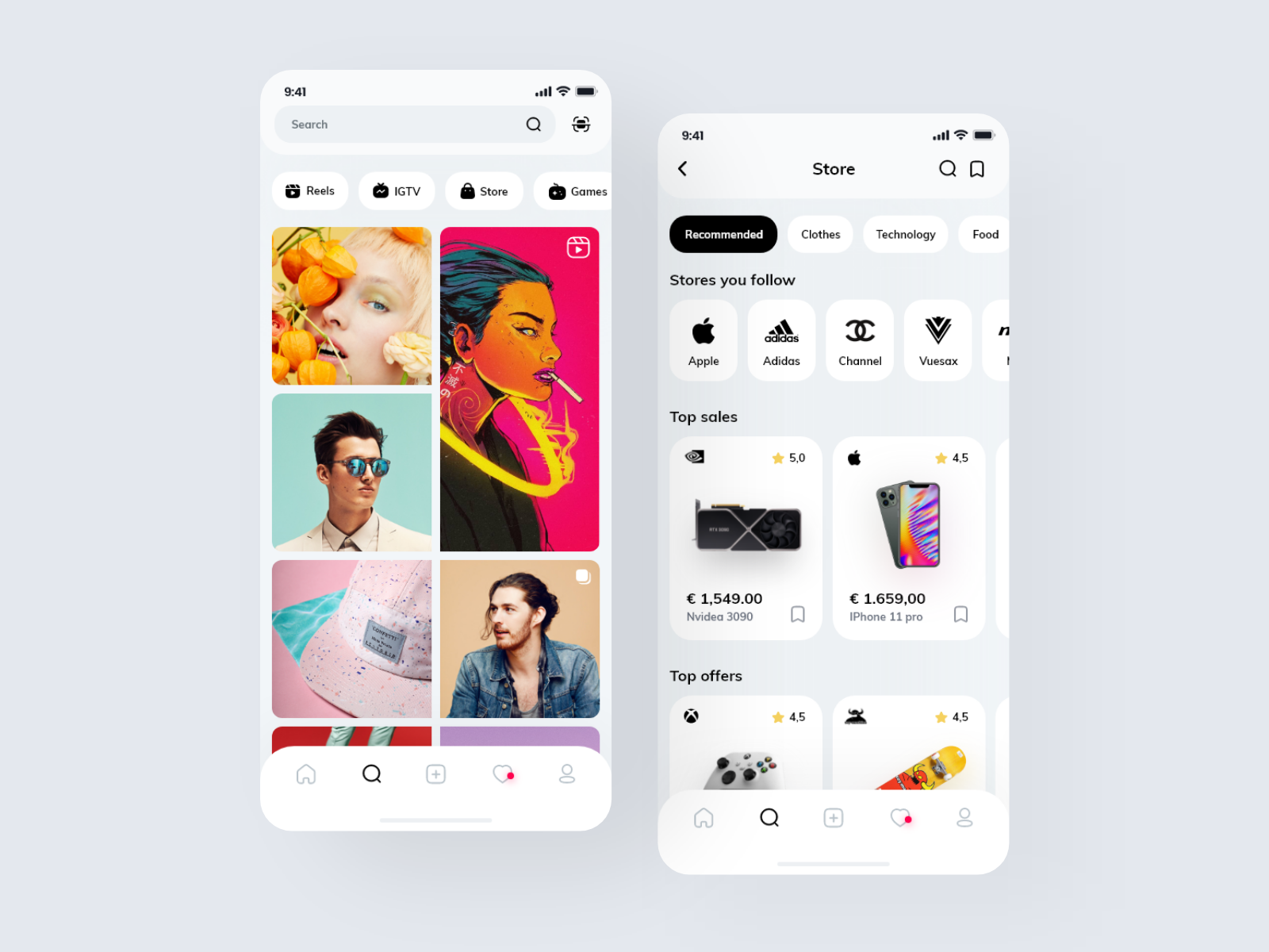 Store Instagram Redesign 2020 📲 by Manuel Rovira 😺🤘 on Dribbble