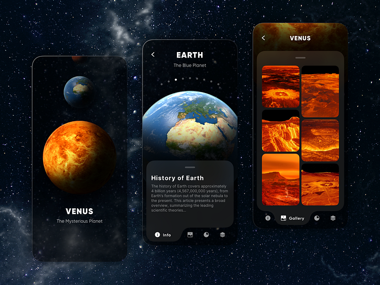 Planets App by KhoaVu on Dribbble