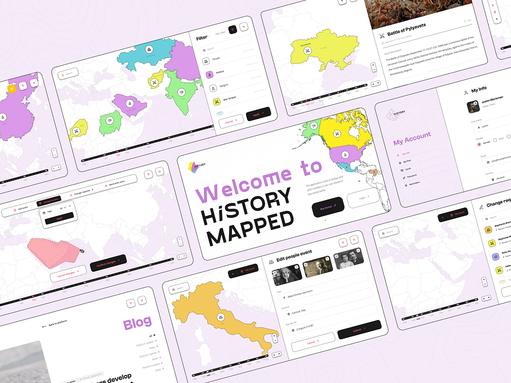 History Mapped by Studiopresto on Dribbble